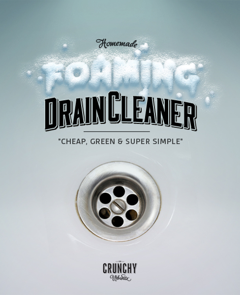 Homemade Foaming Drain Cleaner | The Crunchy Urbanite